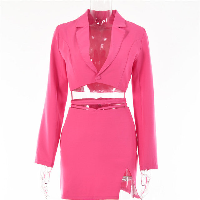 Tory Two Piece Cropped Blazer Matching Set – Dream Closet Couture