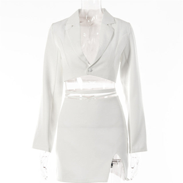 Tory Two Piece Cropped Blazer Matching Set – Dream Closet Couture
